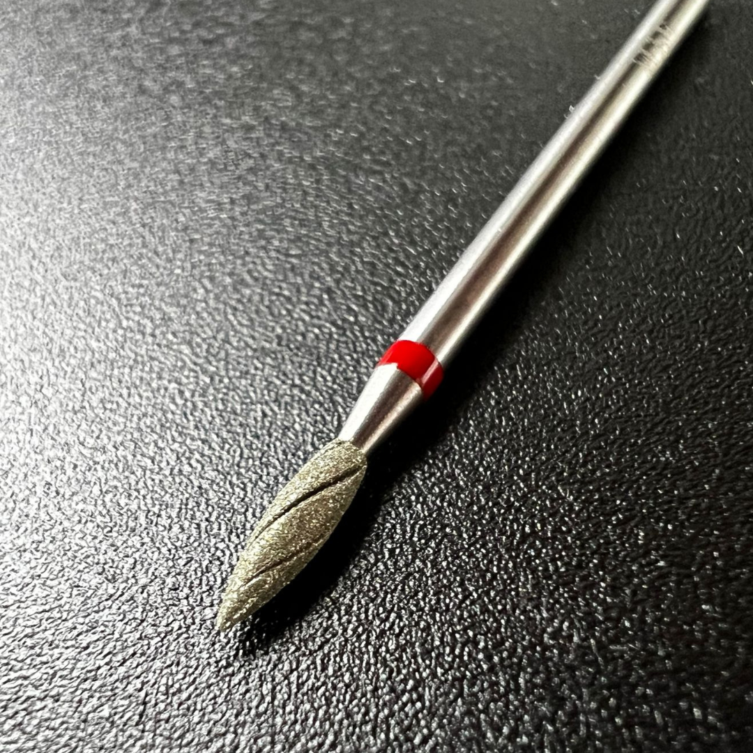 Flame Diamond Bit 2.3 mm Fine grit - EMI Canada Nail Supply