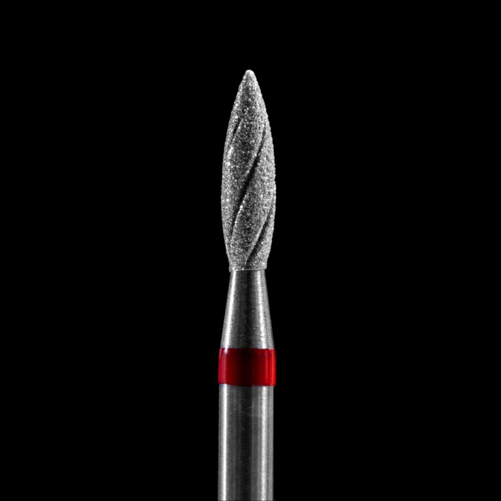 Flame Diamond Bit 2.5 mm Fine grit - EMI Canada Nail Supply