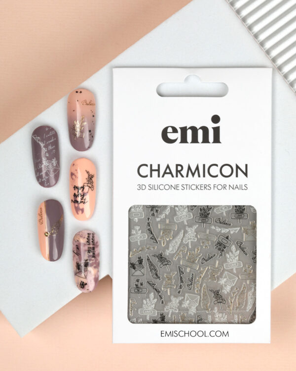 Charmicon Silicone Stickers #229 Love letters - EMI Nail School